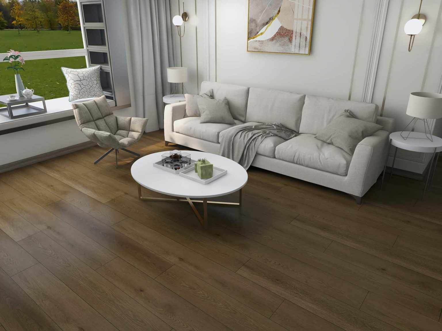 Mid Fumed Oak Impervia Flooring - Impervia